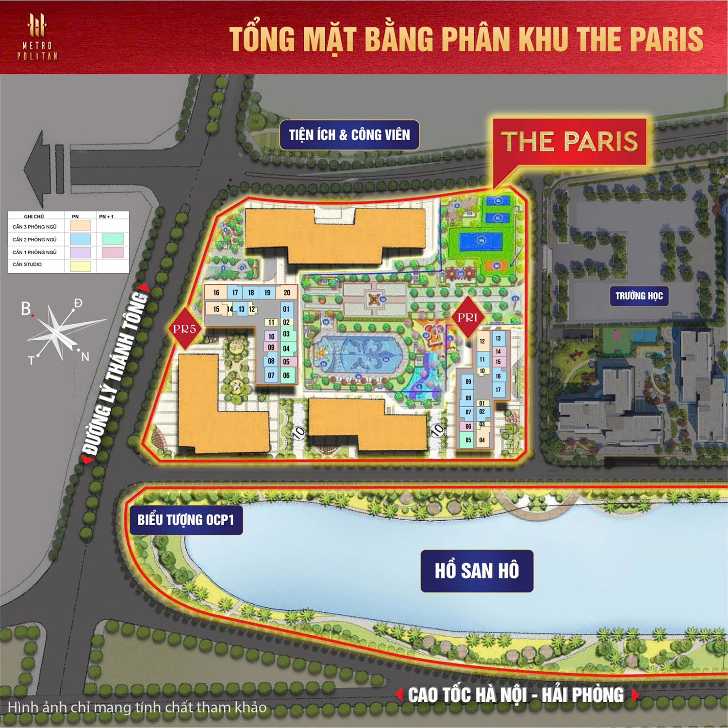 Phân khu The Paris tại Vinhomes Ocean Park - VinHomes Land